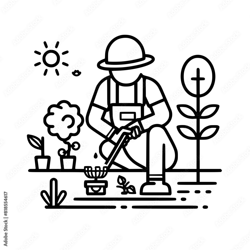 gardening icon, agriculture icon, tree icon, harvest icon, horticulture ...