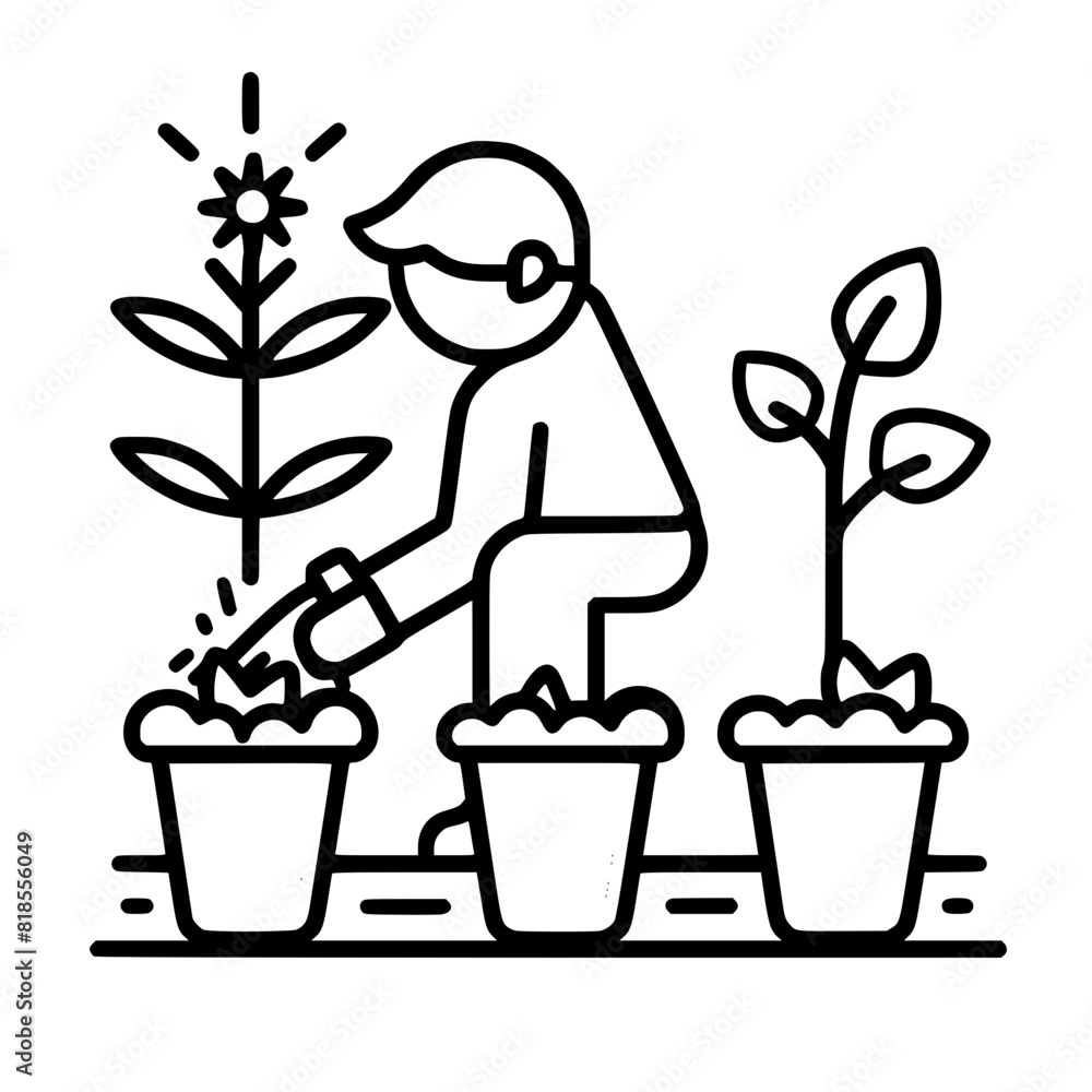 gardening icon, agriculture icon, tree icon, harvest icon, horticulture ...