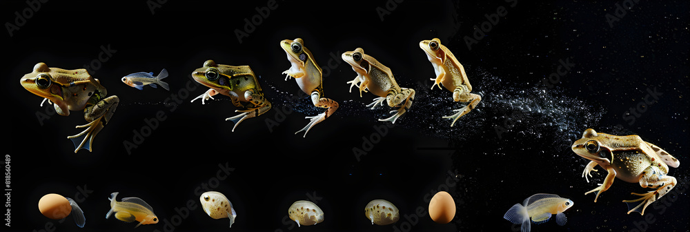 Comprehensive Depiction of the Life Cycle of an African Clawed Frog-xenopus Laevis Stock Photo ...