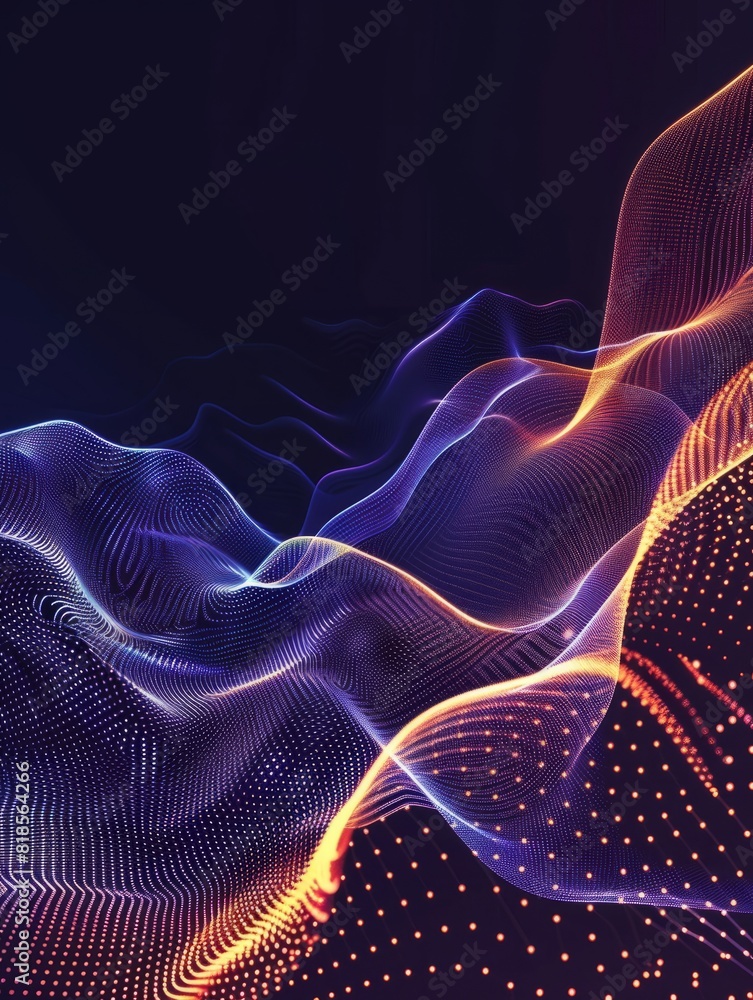Abstract technology art Futuristic background energy wave shape lines ...