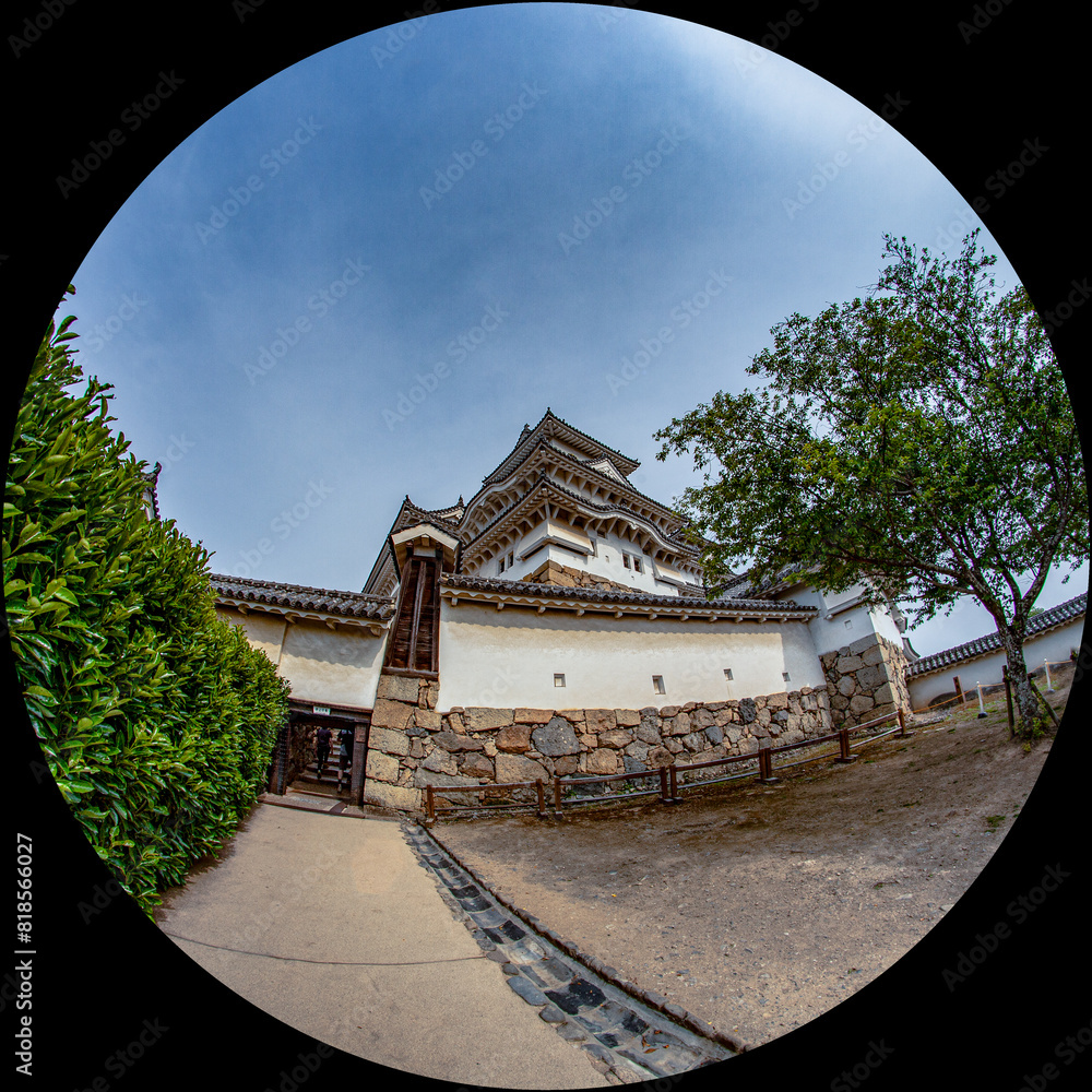 Himeji Castle (UNESCO) - striking white castle dominating the landscape ...