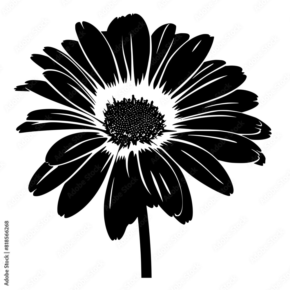 Daisy silhouette, daisy svg, daisy png, daisy illustration, Daisy ...