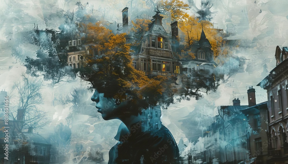 Create ambiguous images that can be interpreted in multiple ways ...