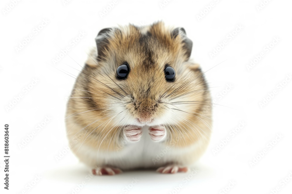 Dwarf Hamster's Cheek Stuffing: Capture the adorable sight of a Dwarf ...