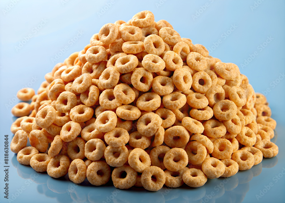 Cheerios cereal on studio background setting, generative ai Stock ...