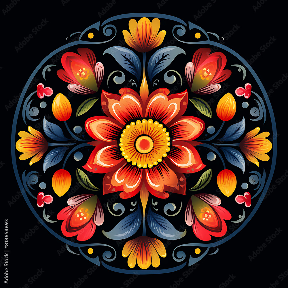 Bengali traditional folk art of Rickshaw Painting showcases motifs ...