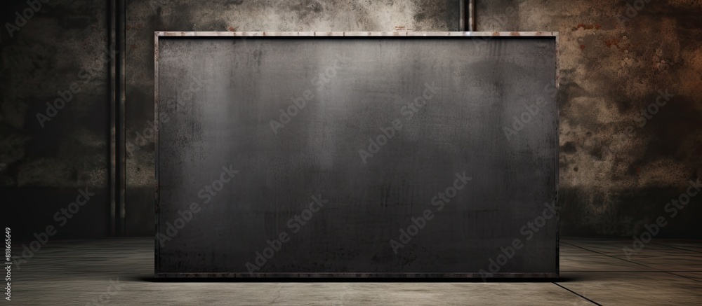 A mock up copy space image with a black cast iron background featuring ...