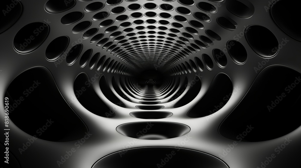 Background Illustration, Perforated metal grid with uniform circular ...