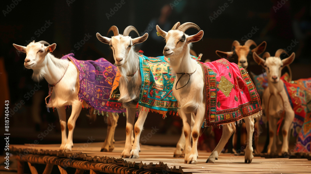 beautiful goats dressed in latest eid fashion collection on fashion ...