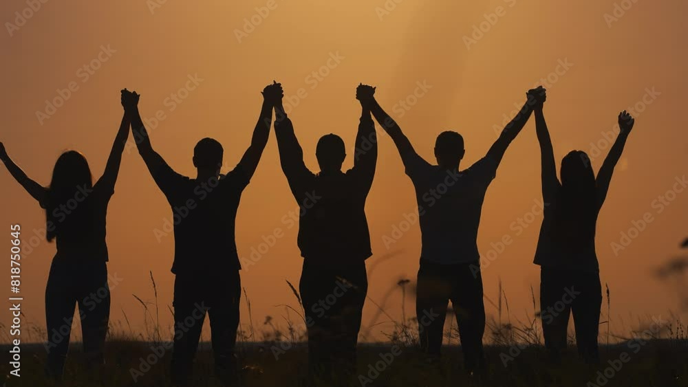Success team hands up. business a team teamwork concept. group of ...