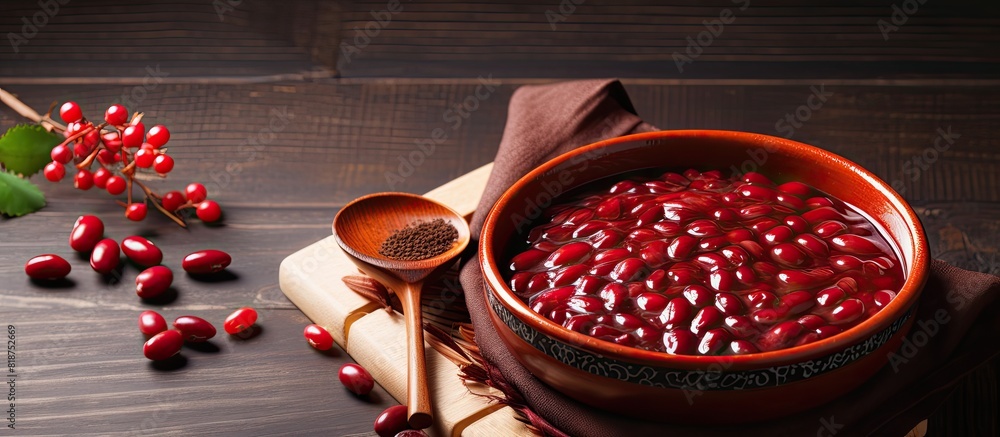 Red bean paste a sweet filling made from azuki beans is a delicious ...