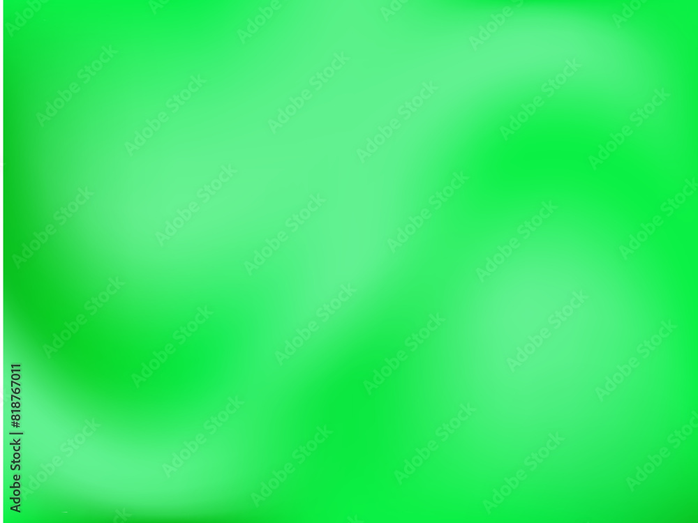 Bright green gradient background. Vector illustration holographic ...
