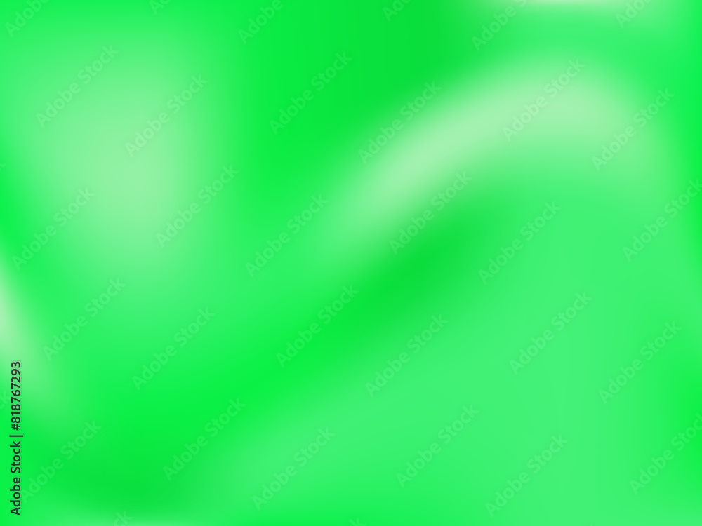 Bright green gradient background. Vector illustration holographic ...