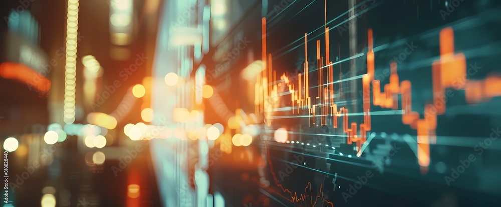Visual representation of a sudden surge in market performance ...