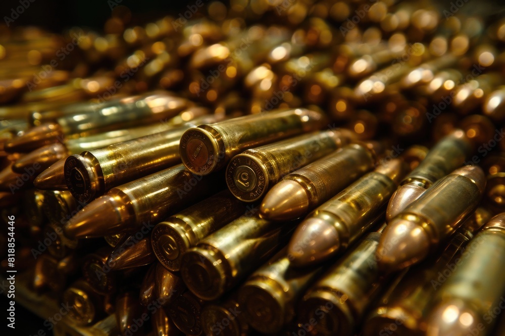 Bullet shells of different sizes for military ammunition production and ...