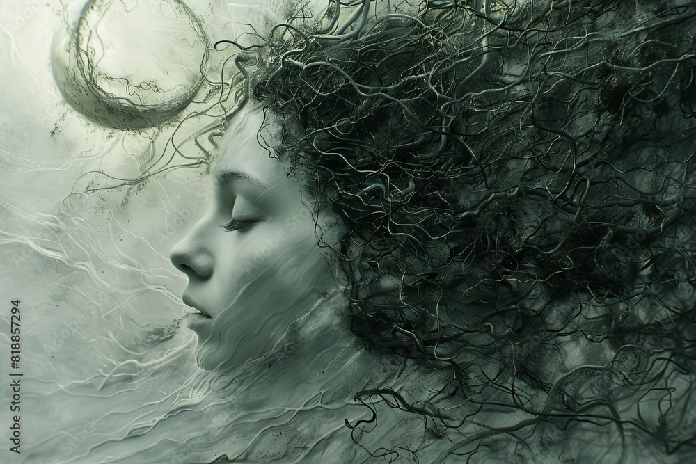 Use symbolism to convey complex emotions and themes, Stock Illustration ...
