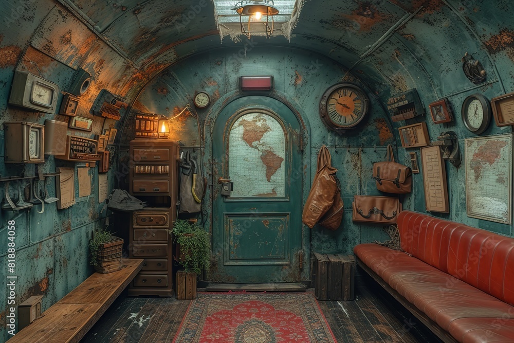 Train Travel Adventure Escape Room Illustration or image depicting an ...