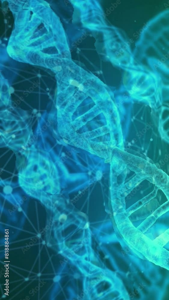 Dna helix molecule animation background. Animation of double helix DNA ...