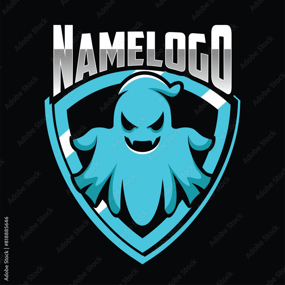 Ghost spooky emblems. Esports logo reaper for your elite team. Esports ...