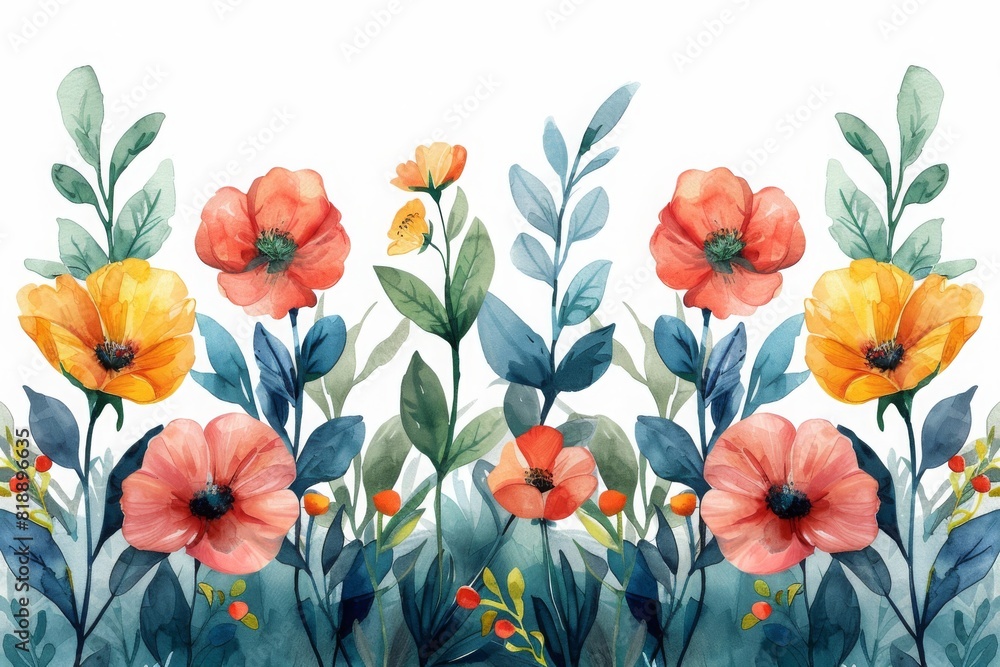 June month illustration background with pastel colors drawing with ...