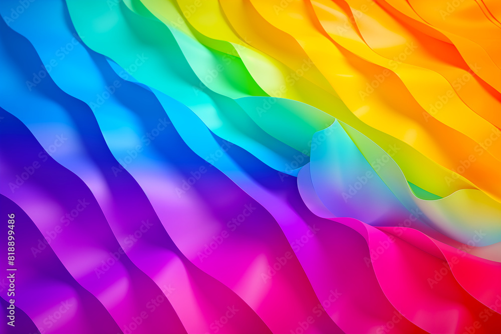 Pride Flag colors Rainbow Staircase for Pride month. Symbol of sexual ...