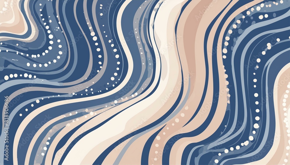Boho background with liquified pattern that flows in a diagonal ...