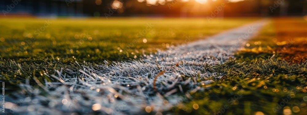 Close up soccer field lines. Background soccer pitch grass football ...