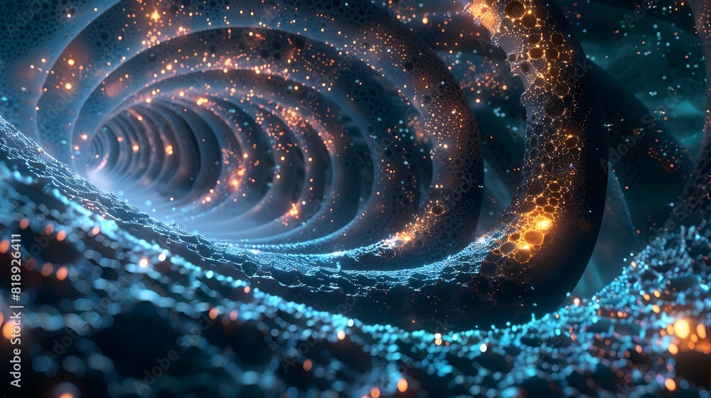 A quantum annealing process visualized within a quantum computer, with ...