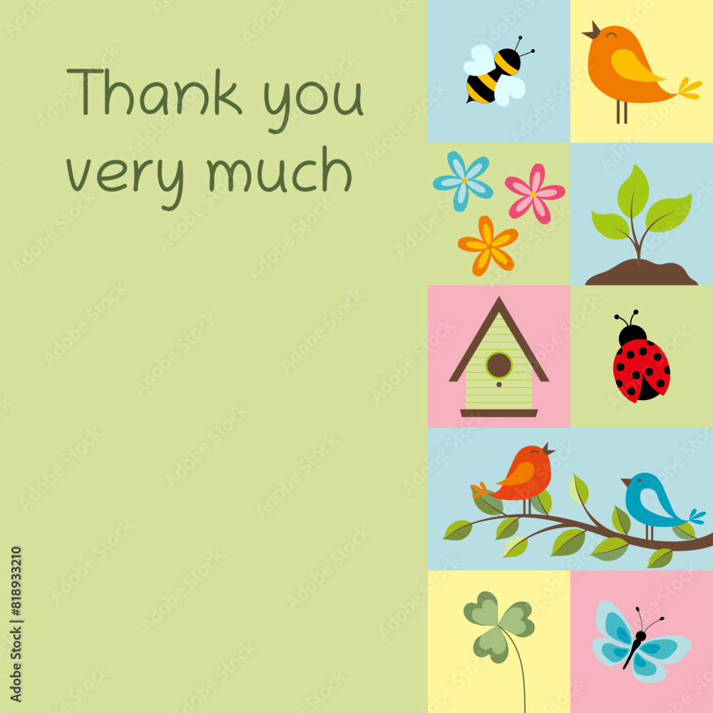 Thank you very much - Schriftzug in englischer Sprache - Vielen Dank ...