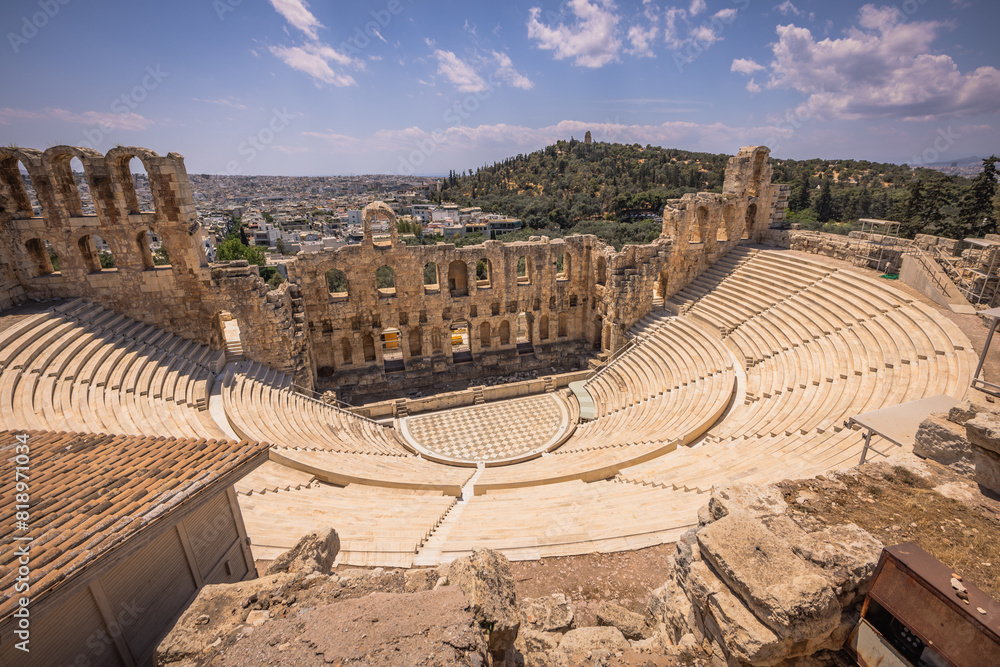 Athens, Greece, May 3rd 2024: The Mighty UNESCO Acropolis of Athens, in ...