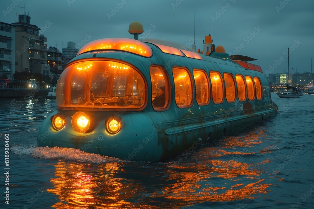 Amphibious Tour Bus A bus that can navigate both land and water ...