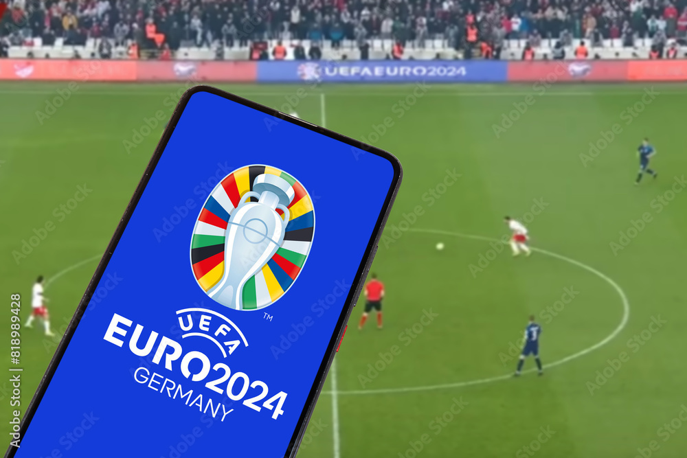 UEFA Euro 2024 Germany European Football Championship Europe logo on a ...