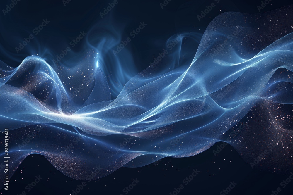 hazy cool desaturated tones of majority midnight navy blue gradient ...