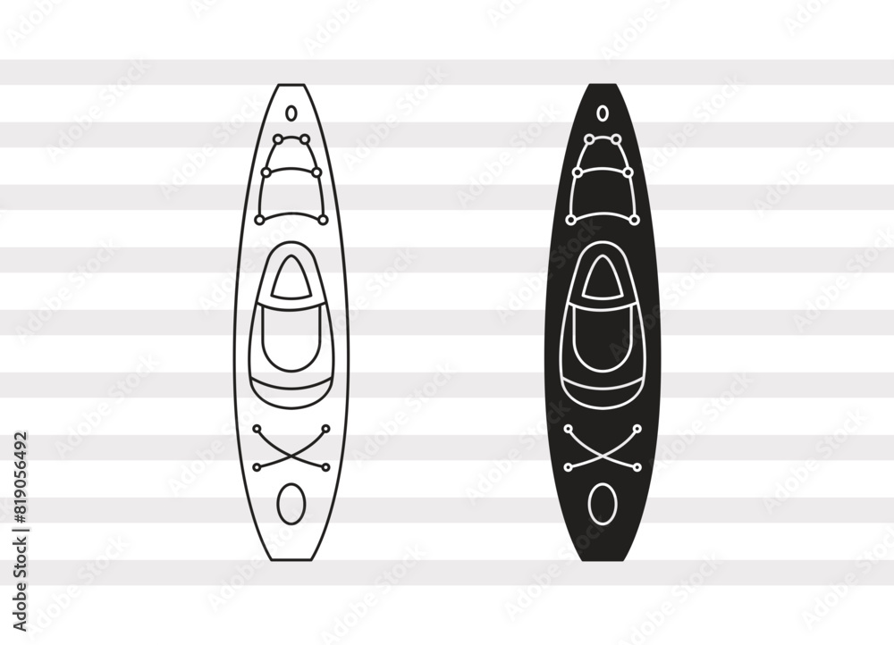 Kayak SVG, Canoe Silhouette, Kayak Boat Svg, Water Sports Svg, Kayaking ...