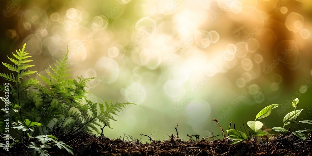 ภาพประกอบสต็อก Vertical photos of nature showcasing carbon neutrality ...