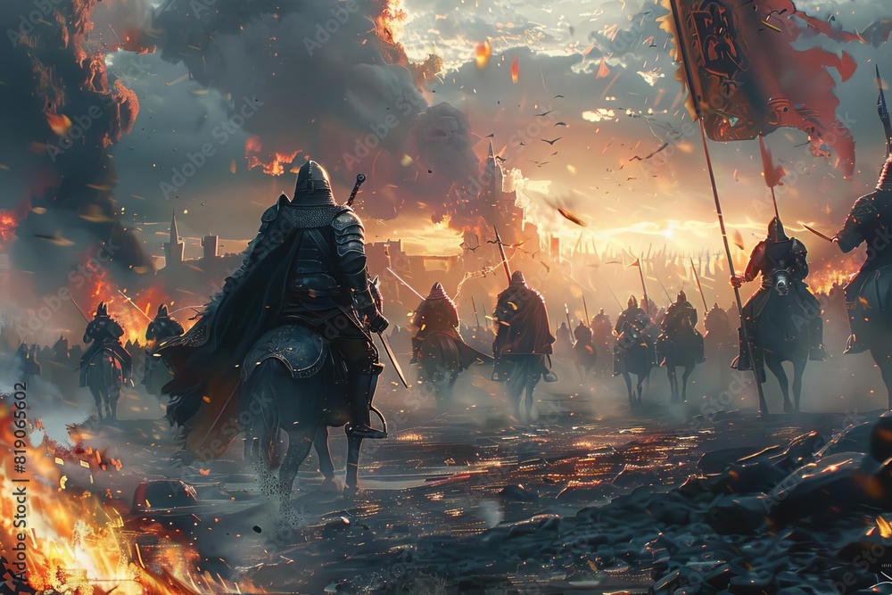 Game wallpapers with war fight scenes, game backgrounds Stock ...