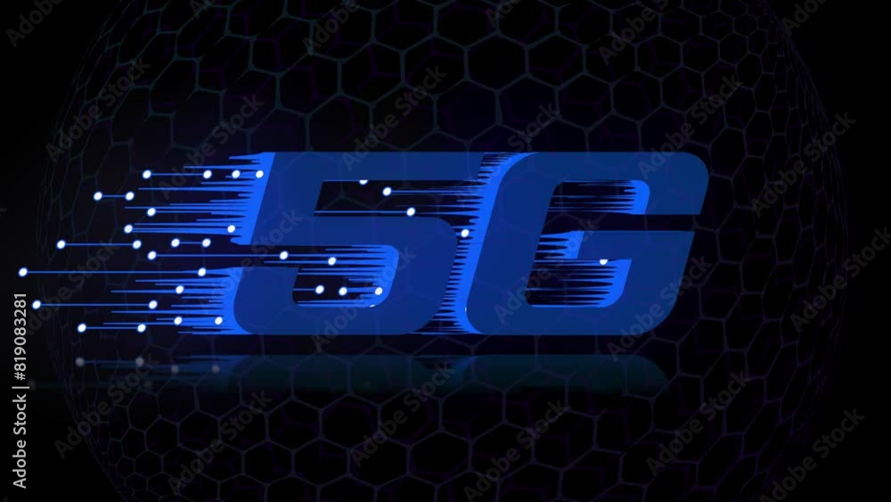5G Logo, 5G High Speed Network, 5g Technology Logo Animation Background ...