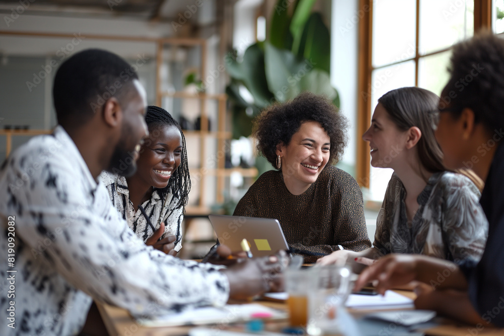 Team engagement in employee training sessions, leaving space for a note ...