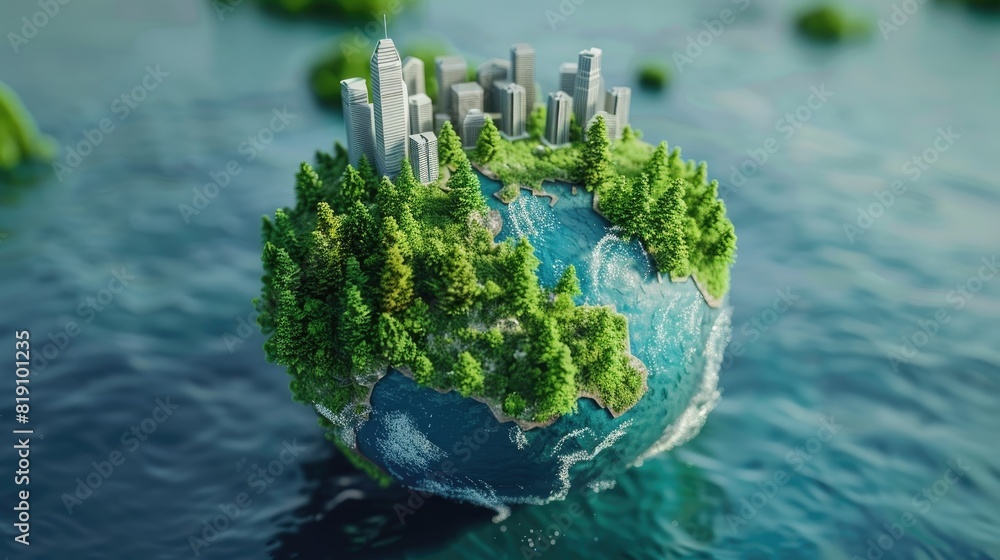 ภาพประกอบสต็อก Environmental Technology Concept Sustainable