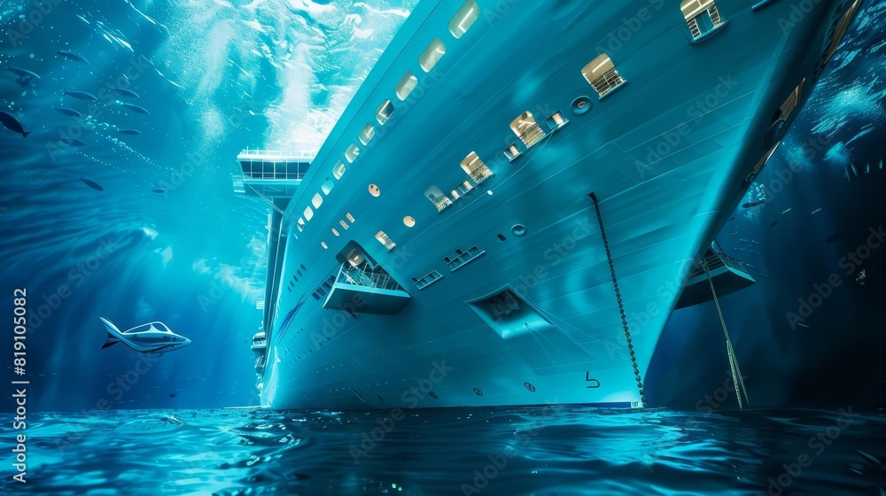 Close up of a cruise ship boarding pass, featuring a live aquatic ...