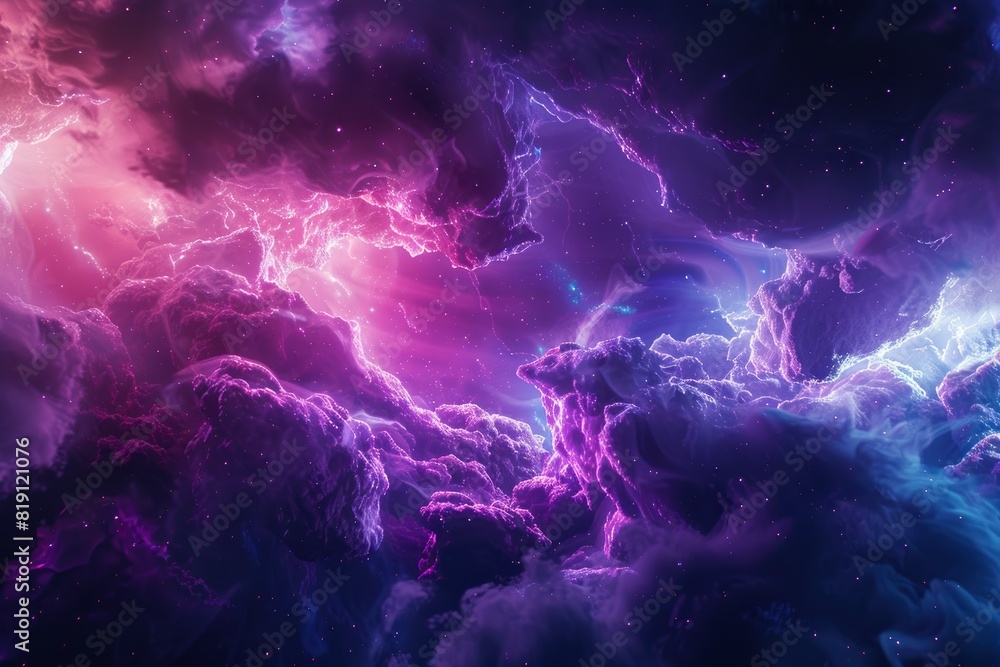 Neon Nebula, high resolution background for sci-fi and gaming related ...