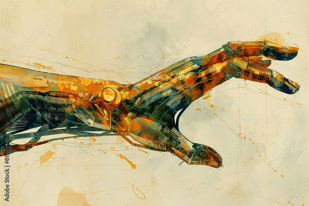 Bionic limbs, biohacking, symbiosis of man and machine, evolution ...