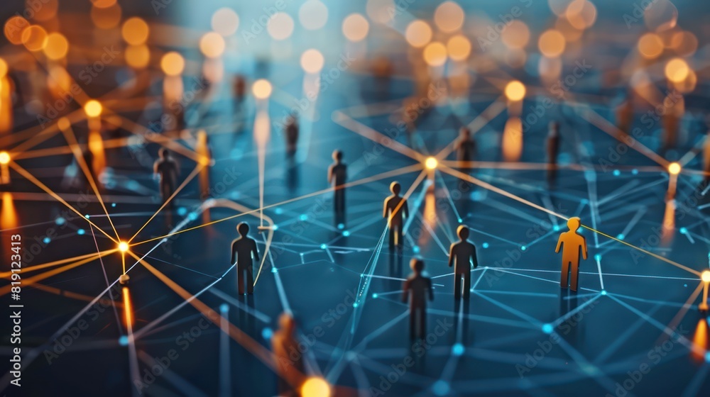 Photo & Art Print World social network diagram and social marketing in ...