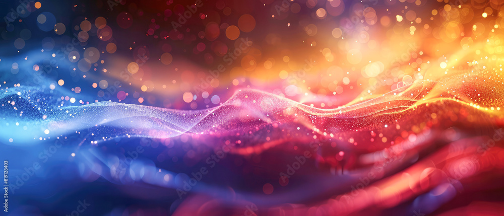 Cute pastel rainbow glitter background with space for text Generative ...