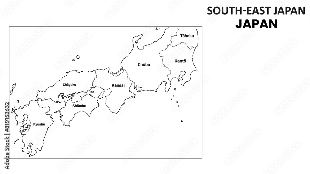 Southeast Map. State and district map of Southeast. Administrative map ...