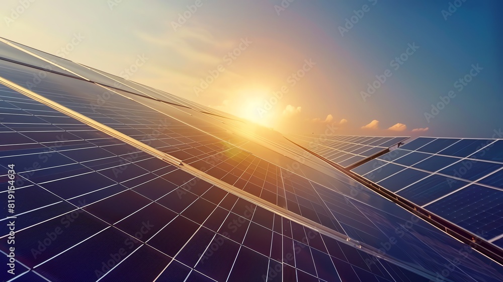 Harnessing the power of the sun, these photovoltaic panels efficiently ...