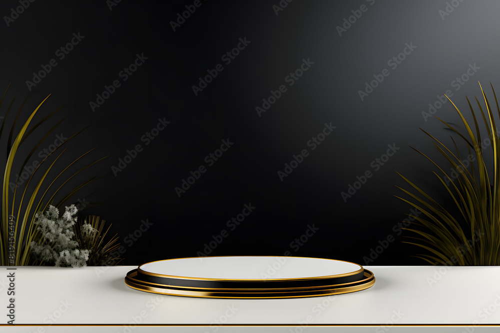 Classic presentation background with a deep black base, highlighted by ...