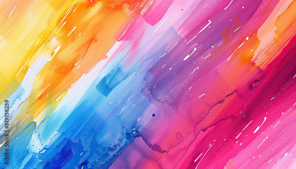 Abstract Background with Flowing Watercolor Streaks - Add a touch of ...