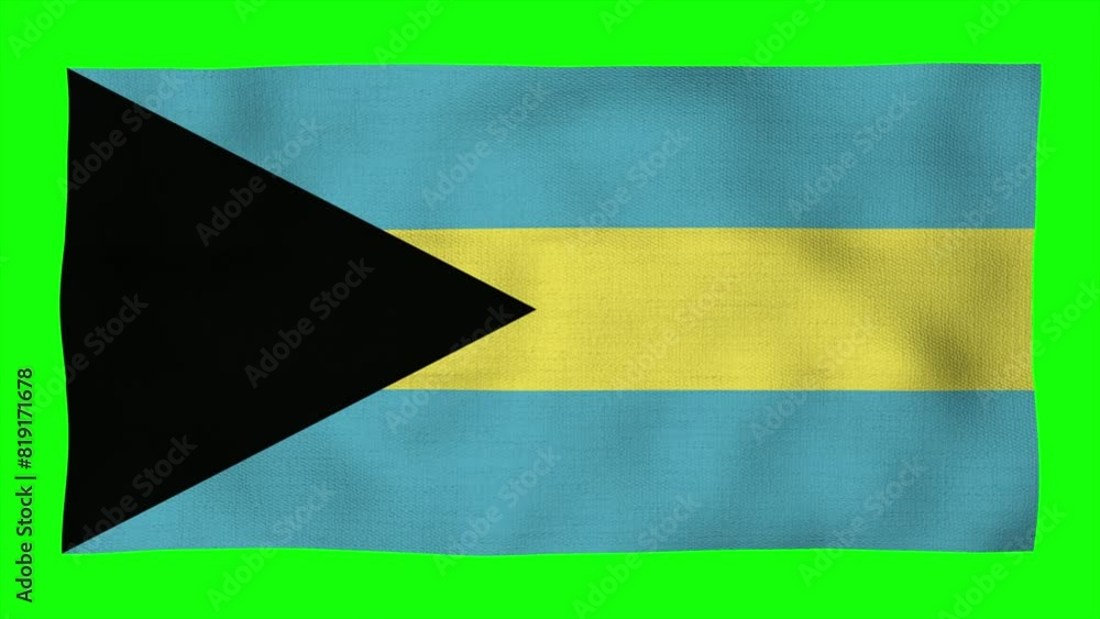 Bahamas's National Flag in a Dynamic Display: A Sign of Strength and ...