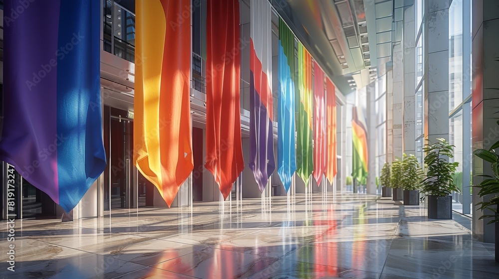 office lgbt flags colors Red, Orange, Yellow, Green, Blue, Violet ...